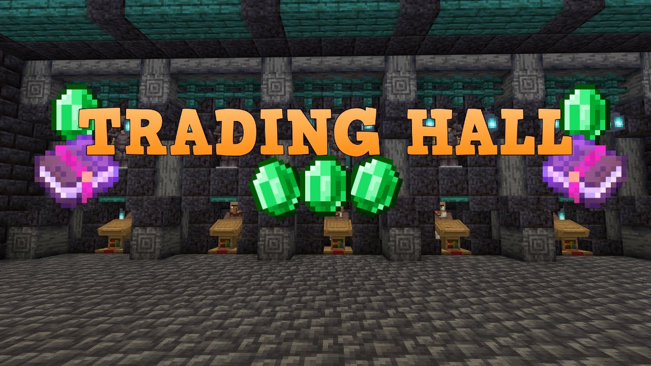 Trading Hall Minecraft Bedrock 1 19 81 Youtube