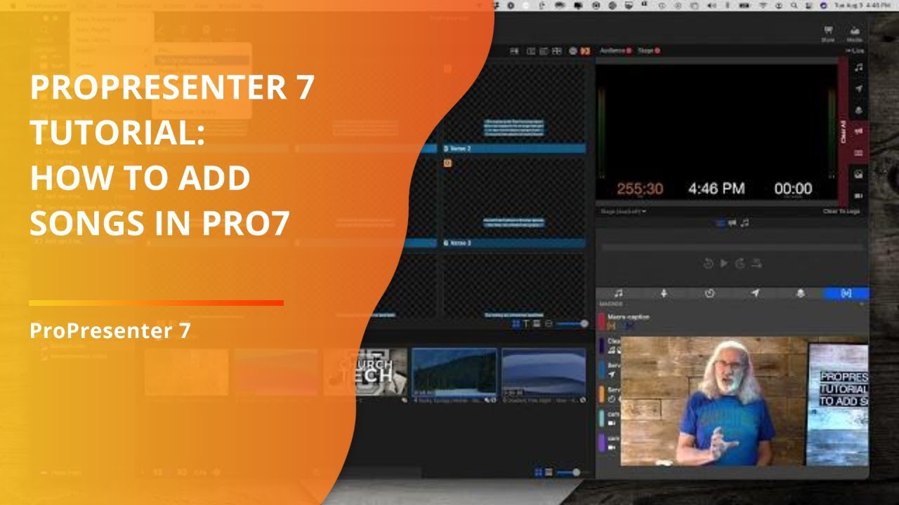 Propresenter 7 Tutorial How To Add Songs Youtube