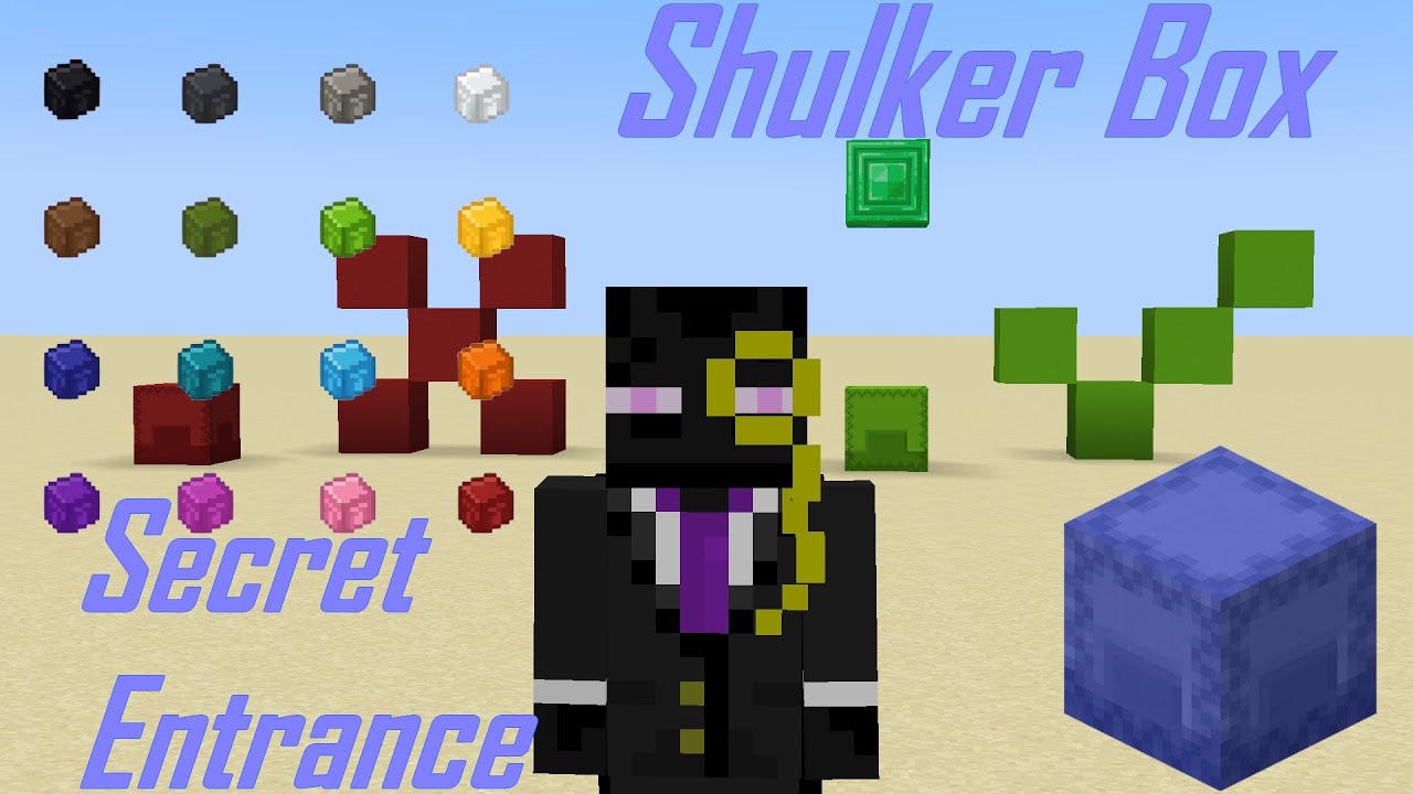 How To Make A Secret Shulker Box Entrance Youtube