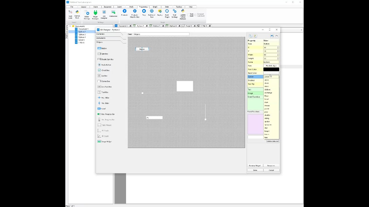 Drag And Drop Python Ui Designer Youtube