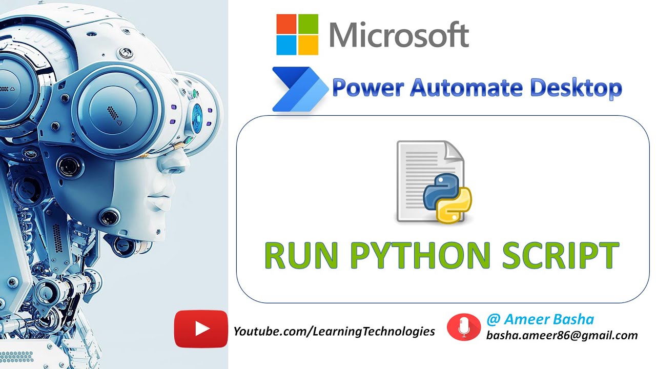 Power Automate Desktop How To Work With Run Python Script Action