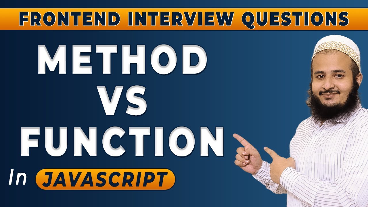 Difference Between Function And Method In Javascript Frontend