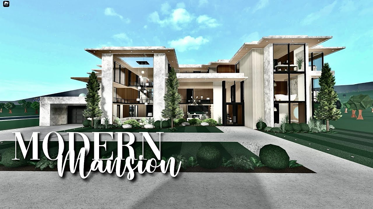 Bloxburg Modern Mega 3 Story Mansion No Large Plot Realistic House