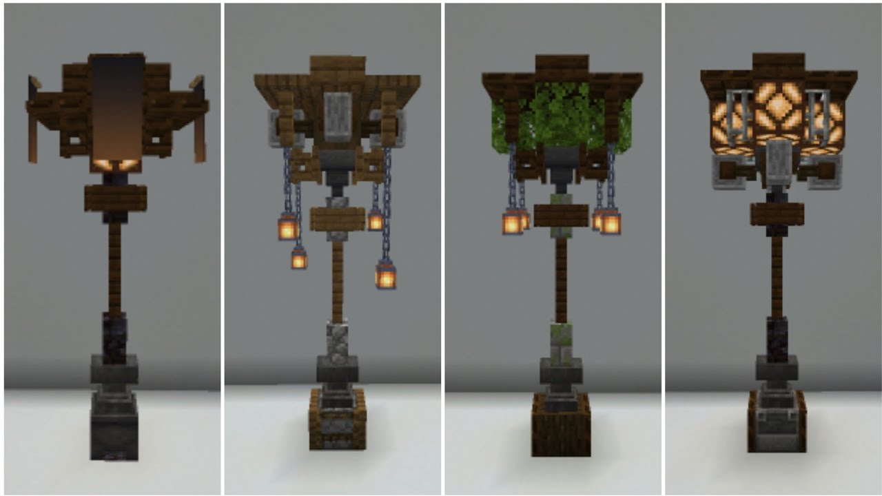Minecraft Redstone Lamp Street Lights