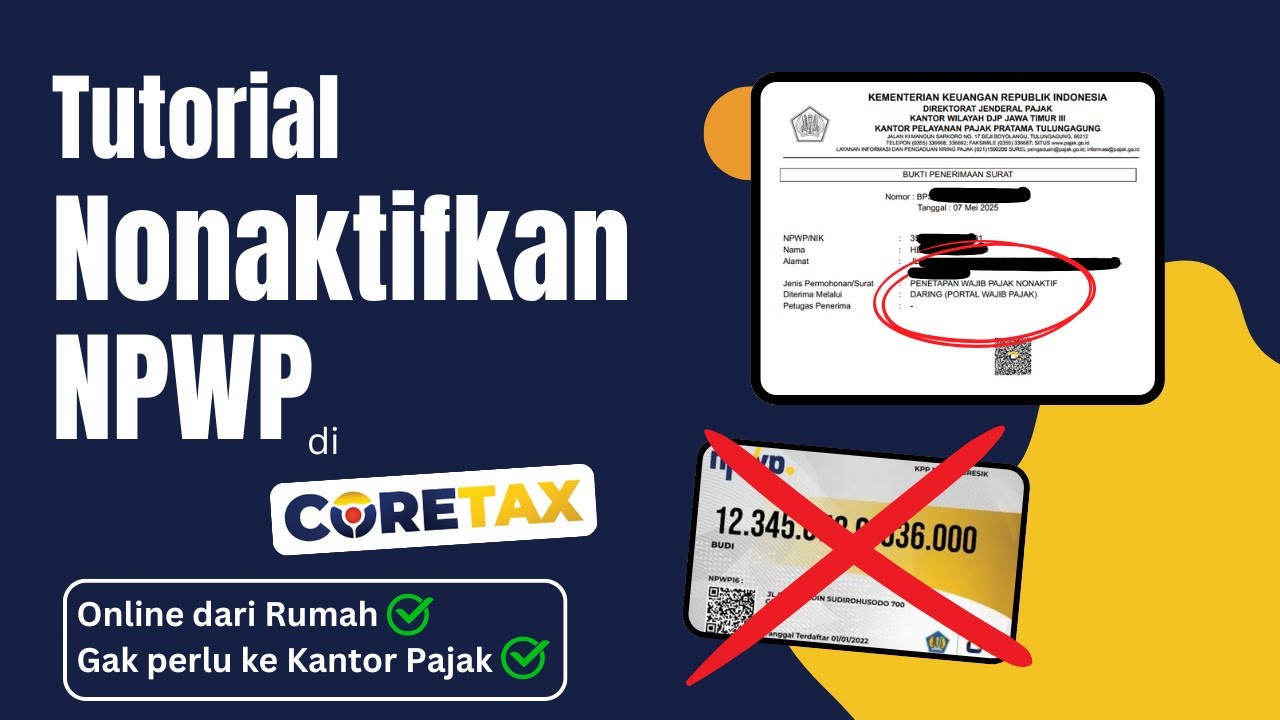Cara Pengajuan Wajib Pajak Non Aktif Cara Menonaktifkan Npwp Di