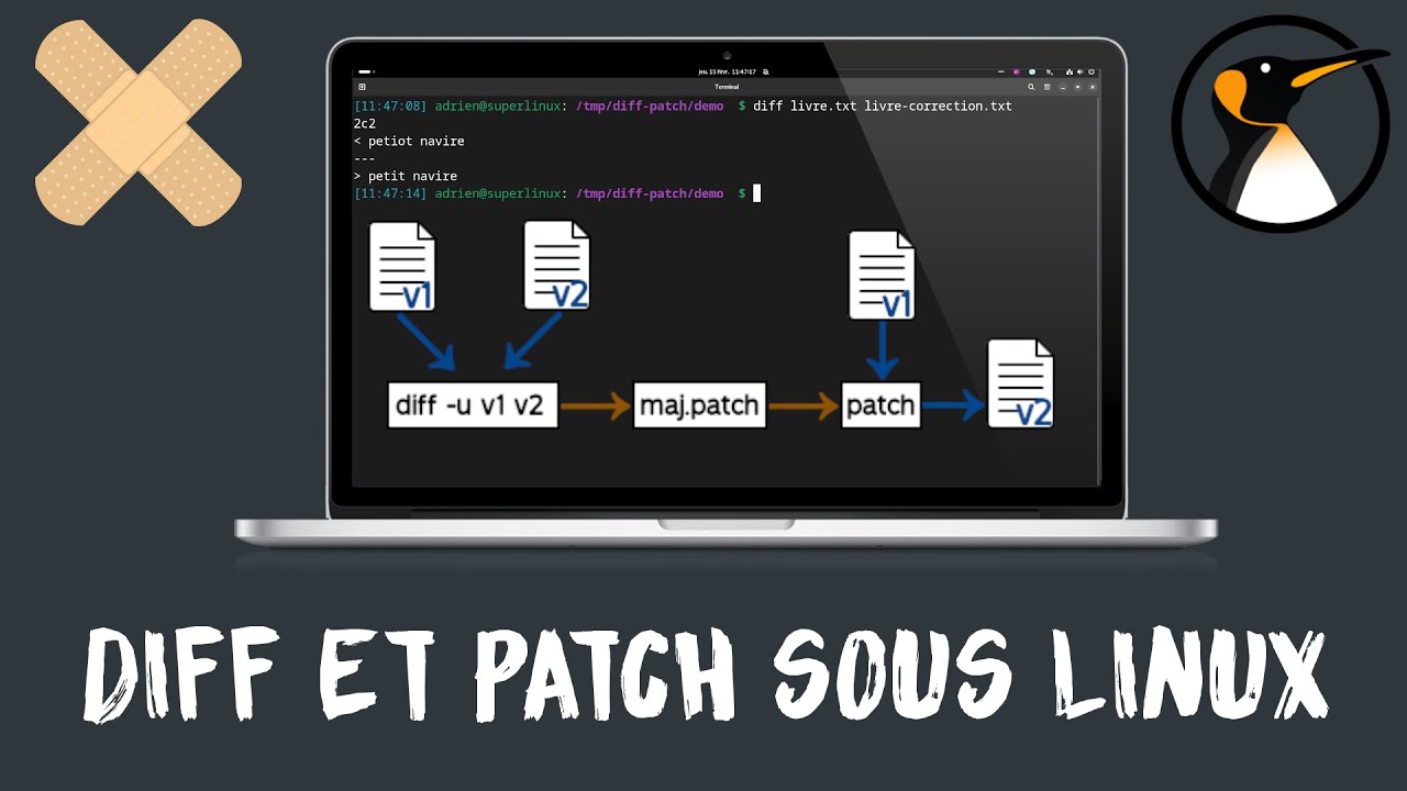 Utiliser Diff Et Patch Sous Linux Youtube