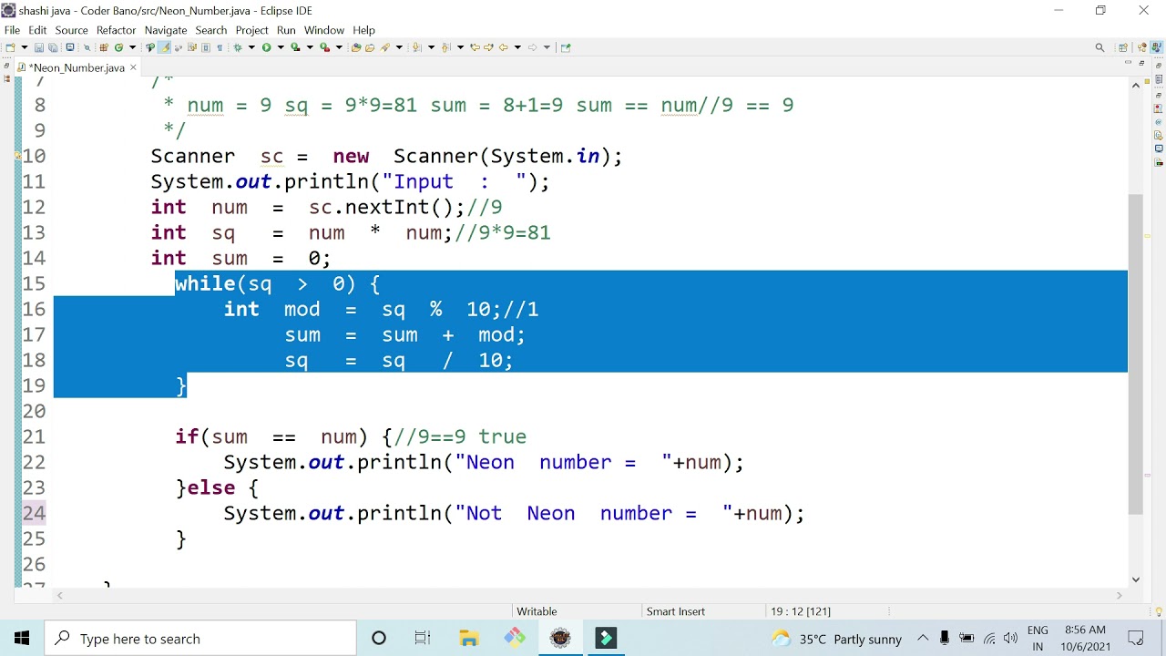 Neon Number In Java Youtube