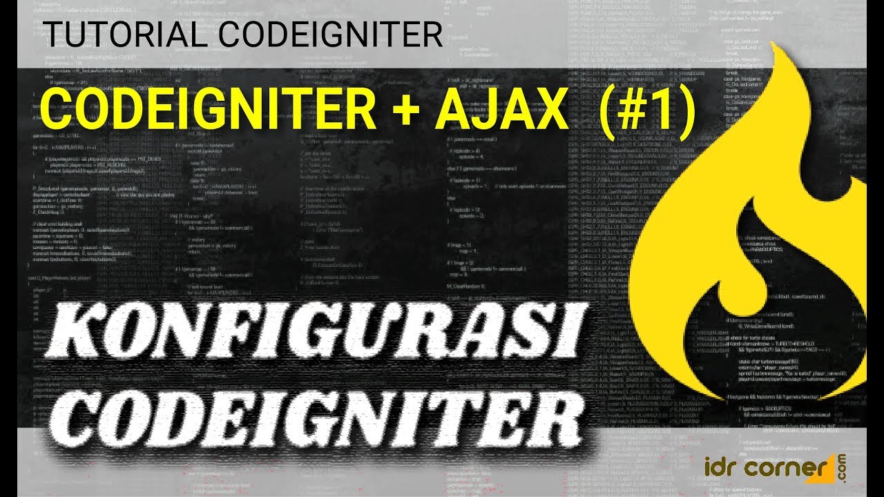 Codeigniter Ajax Part 1 Konfigurasi Codeigniter Youtube