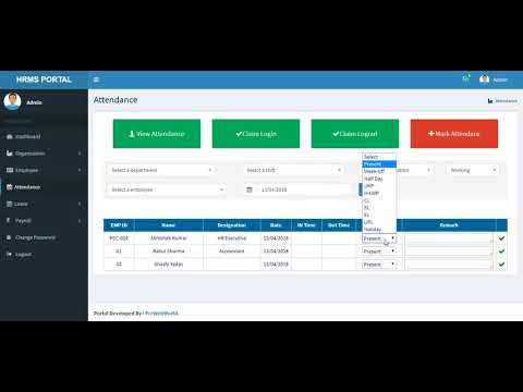 Hrms Demo Pccwebworld Youtube