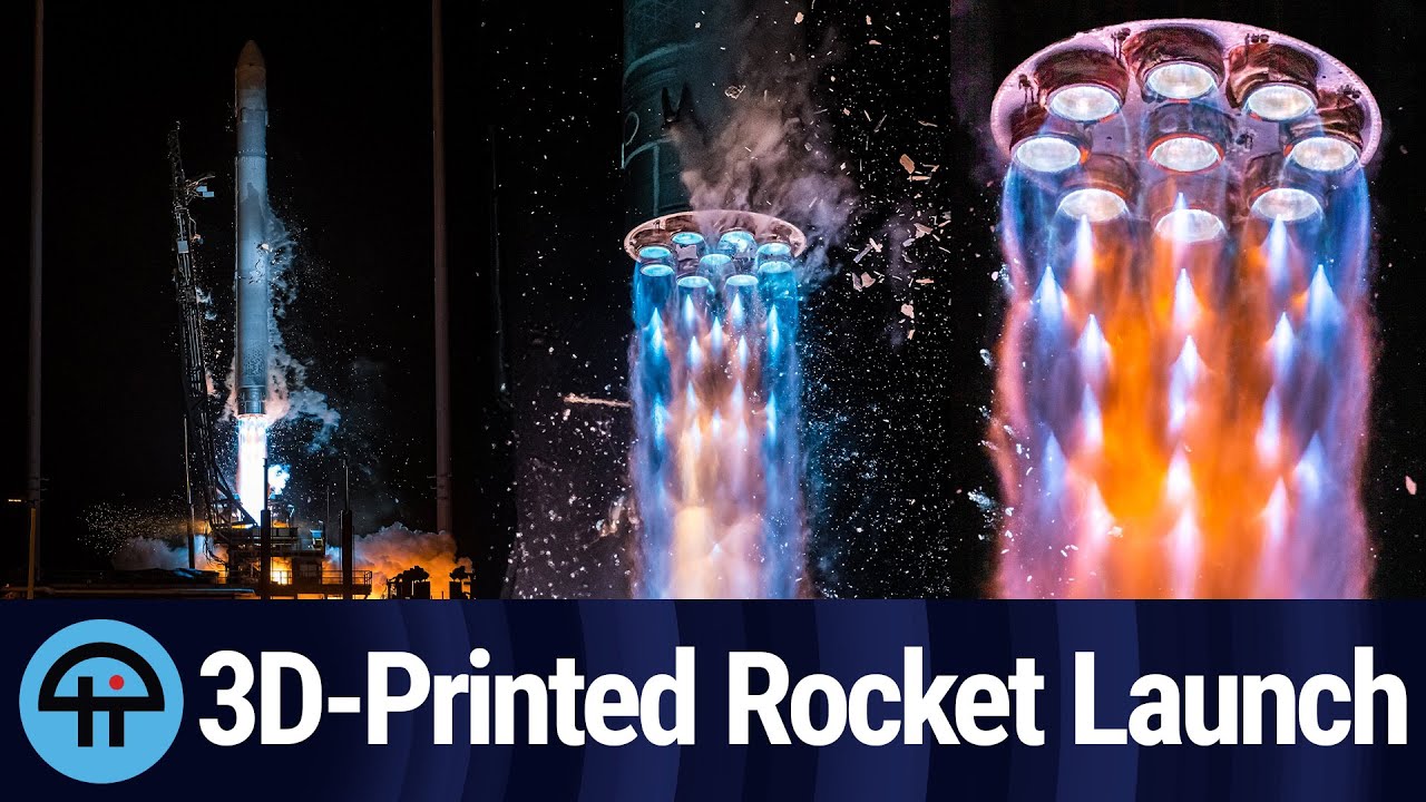 World S First 3d Printed Rocket From Relativity Space Launches Youtube