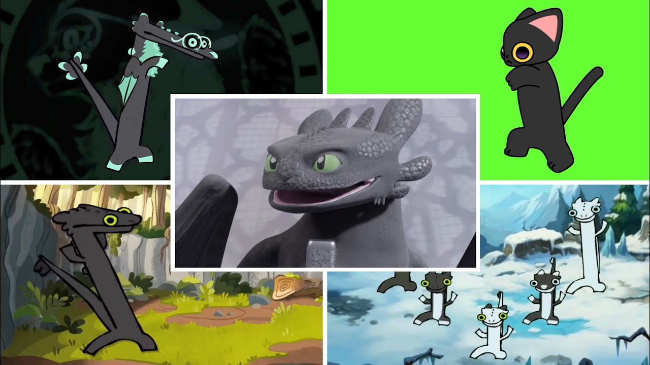 Toothless Dancing Meme In Different Versions Youtube