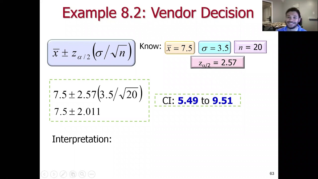 Interval Estimation Ii Youtube