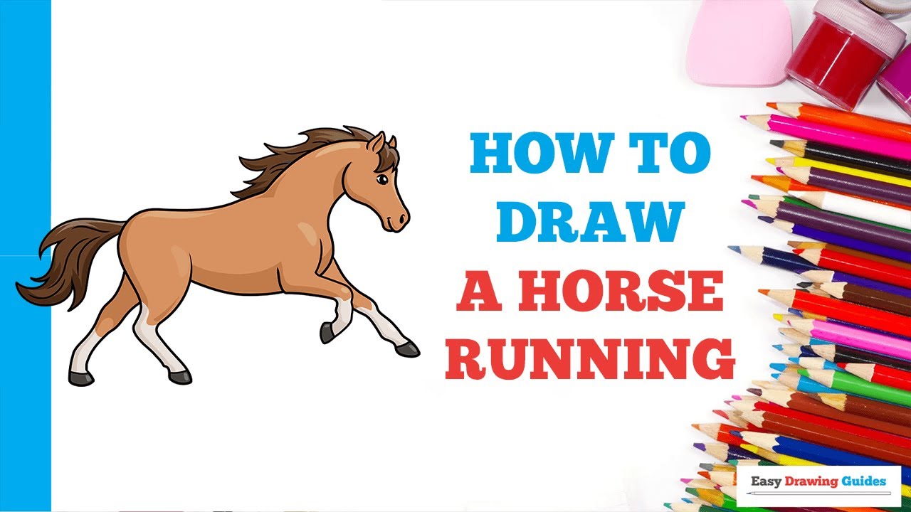 Running Horses Drawings Easy