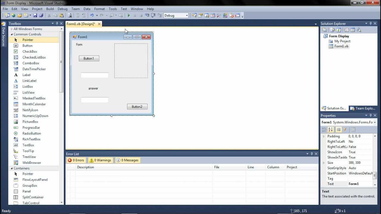 Visual Basic Programming Tutorial 4 Proper Form Design Youtube