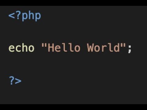 How To Print Hello World Use Echo In Php Youtube