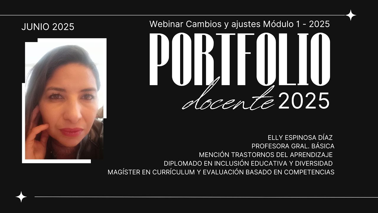 Webinar Cambios Y Ajustes En El Módulo 1 Del Portafolio Docente 2025