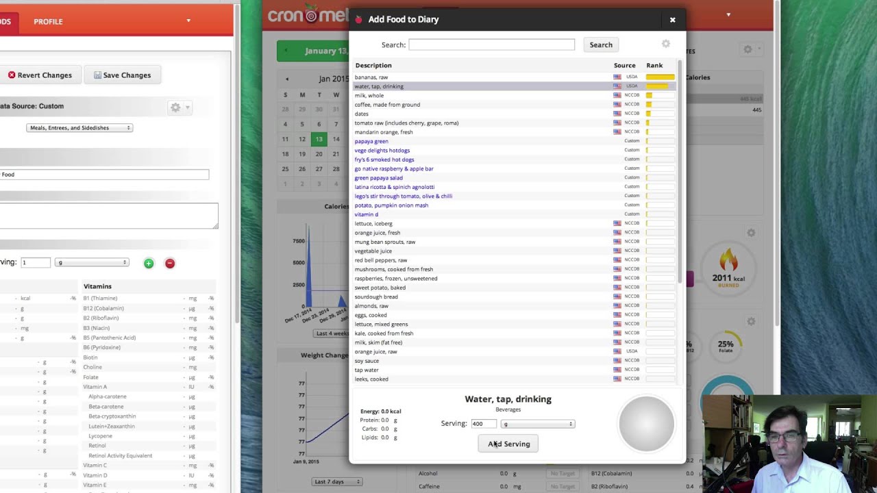 Cronometer Part 2 Creating Recipes Youtube
