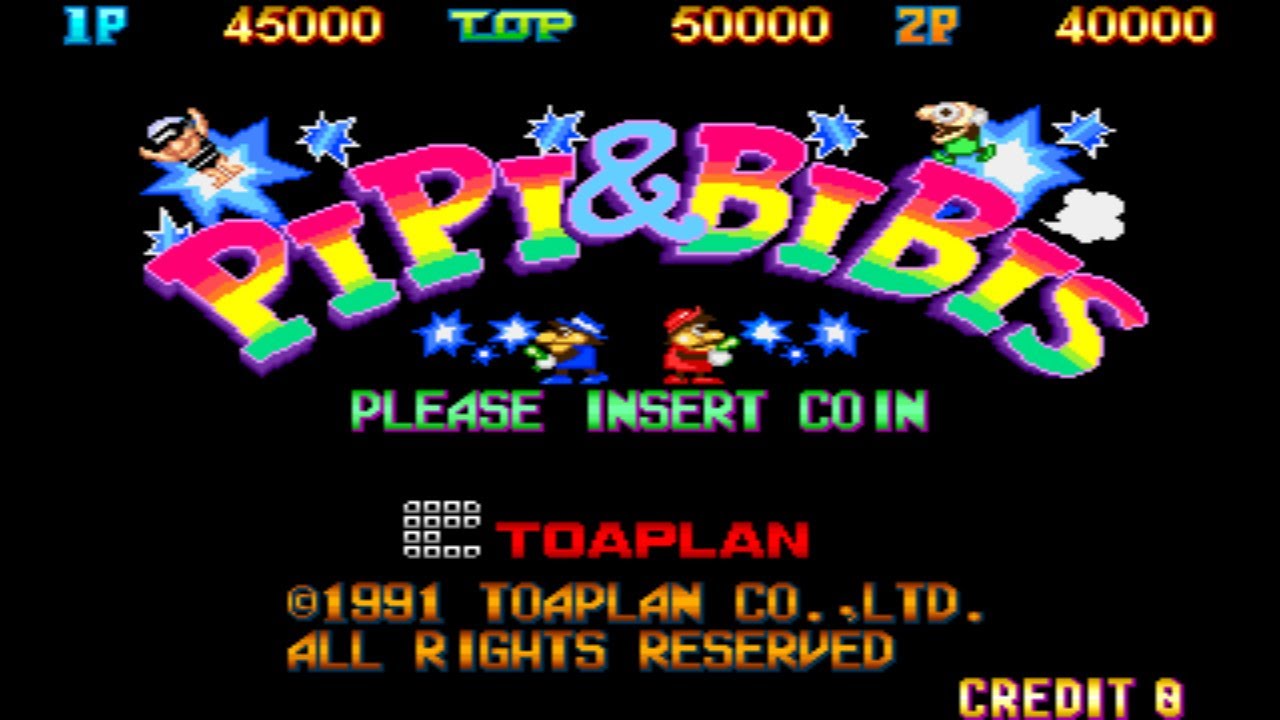 Pipi Bibis Whoopee 1991 Toaplan Mame Retro Arcade Games Youtube