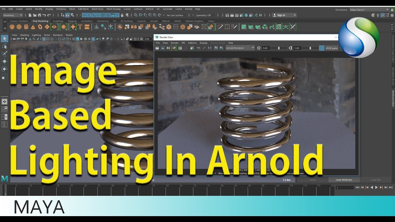 Image Based Lighting In Arnold Maya 2018 Youtube