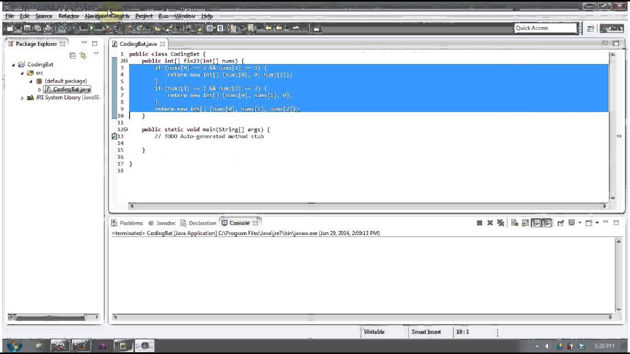 Let S Play Coding Bat Java Array 1 Youtube