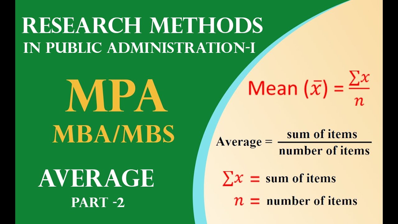 Arithmetic Mean Part 2 Youtube