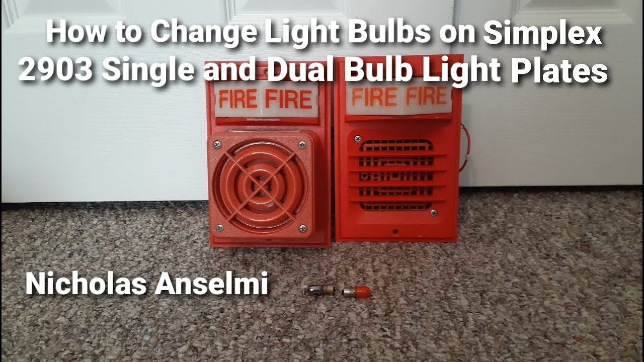 How To Change The Light Bulbs On A Simplex 2903 Light Plate Youtube