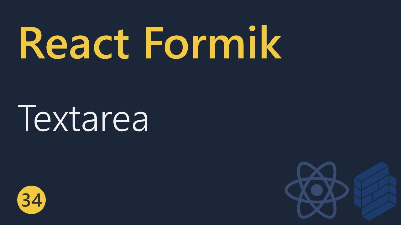 React Formik Tutorial 34 Textarea Youtube
