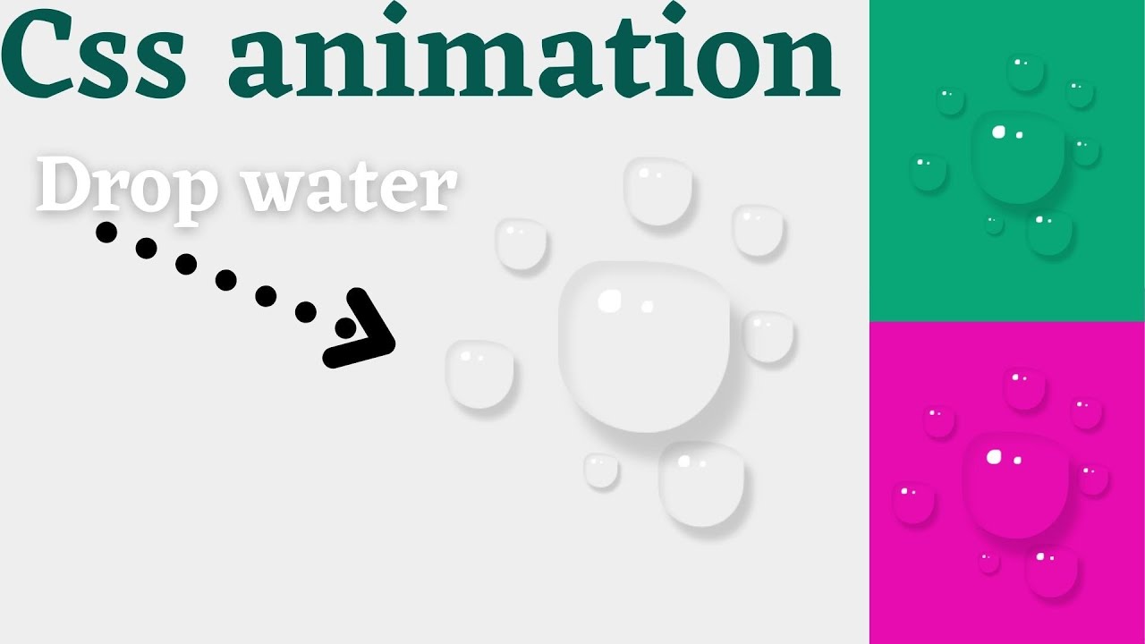 Css Animation Make Water Drop Using Css Animation Youtube