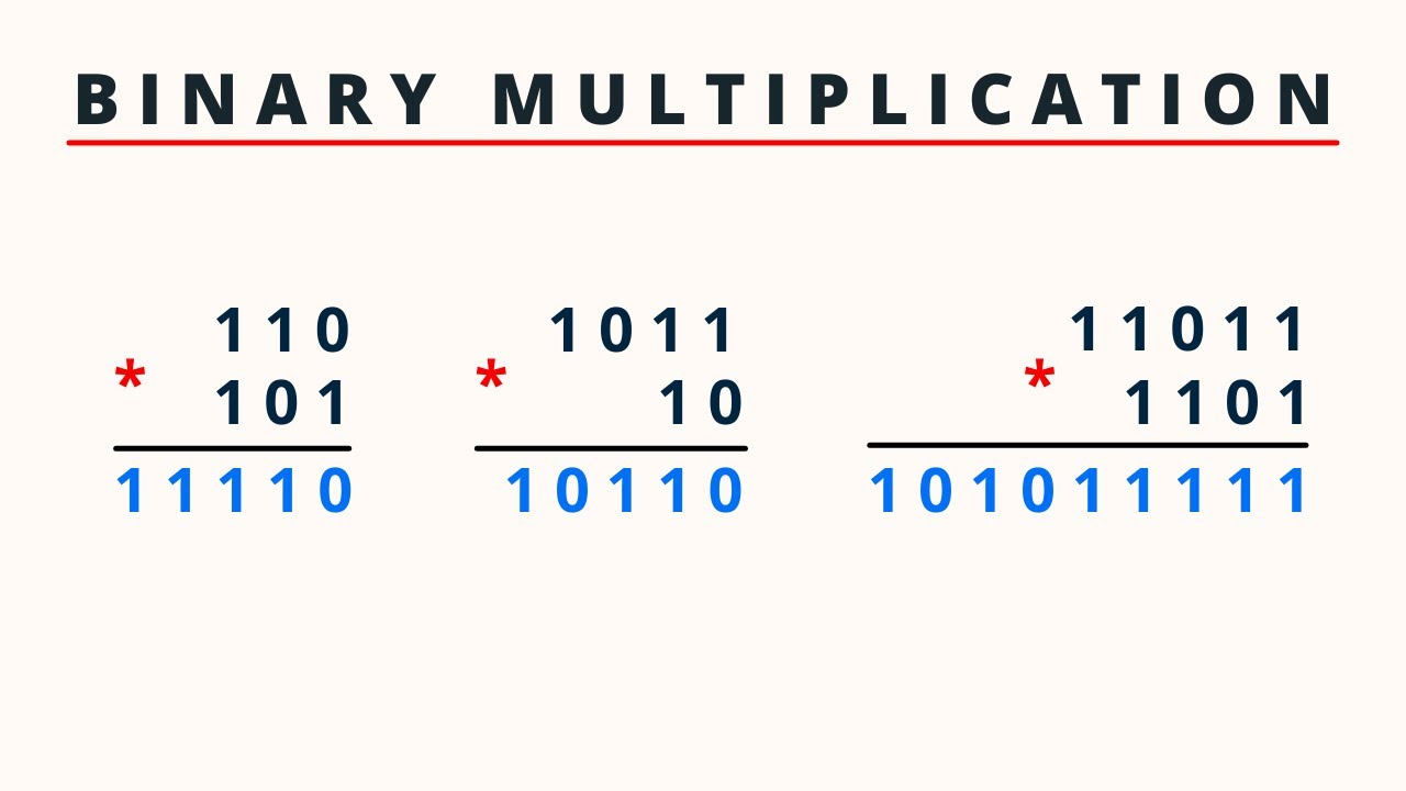 Binary Numbers Multiplication