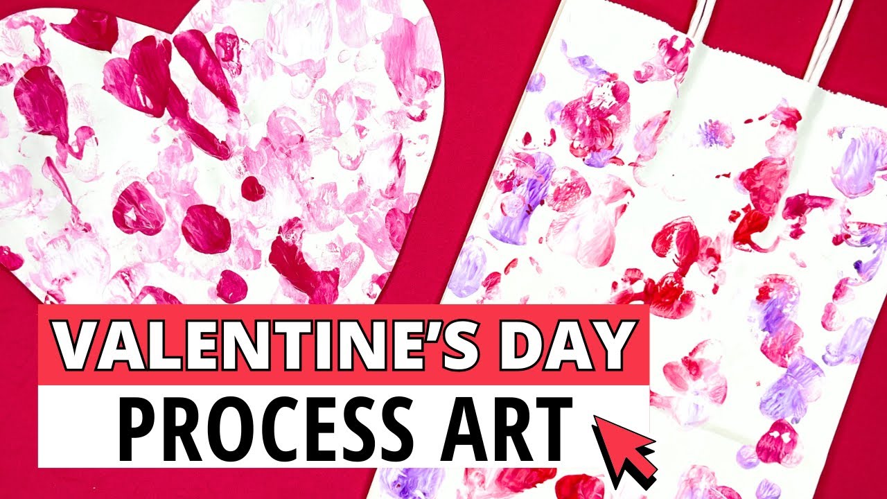Easy Peasy Valentine S Day Process Art For Preschoolers Youtube