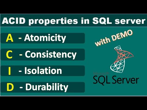 Acid Properties In Sql Server Atomicity Consistency Isolation And