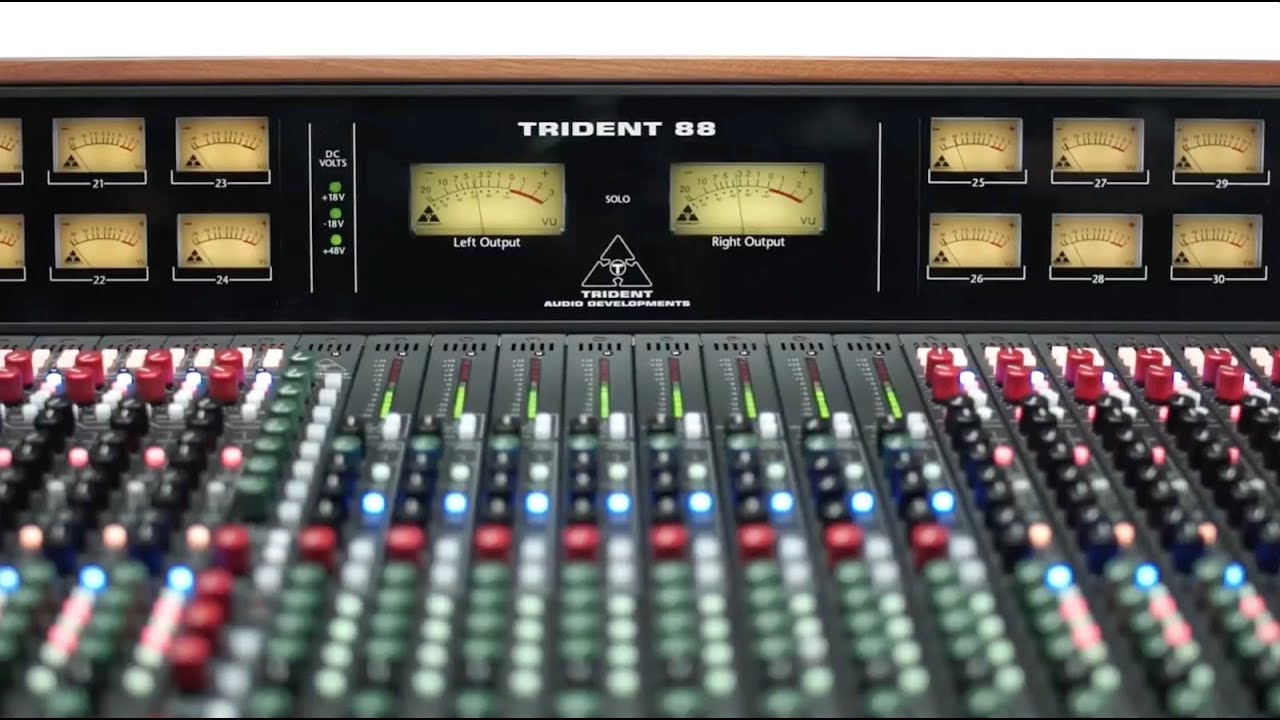 Trident 88 Console Modern Refinements Youtube