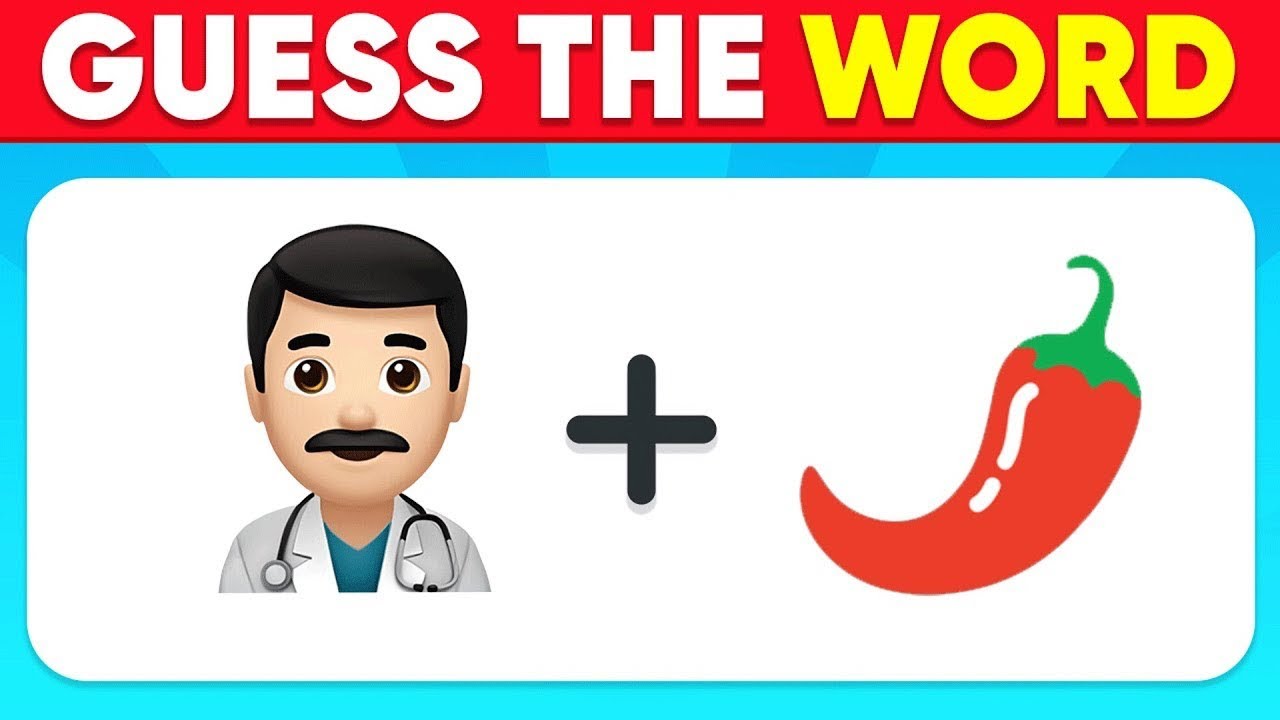 Guess The Word By Emoji Youtube