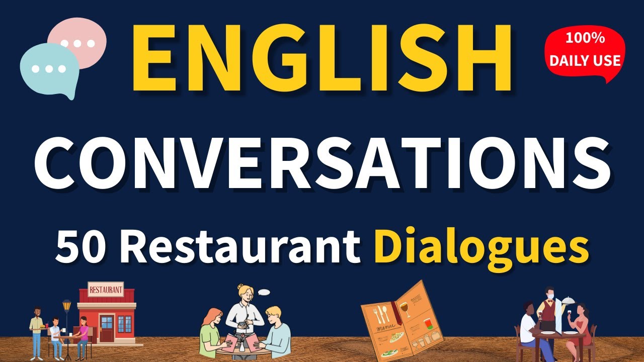 50 English Conversations In Restaurants Dining Dialogues English