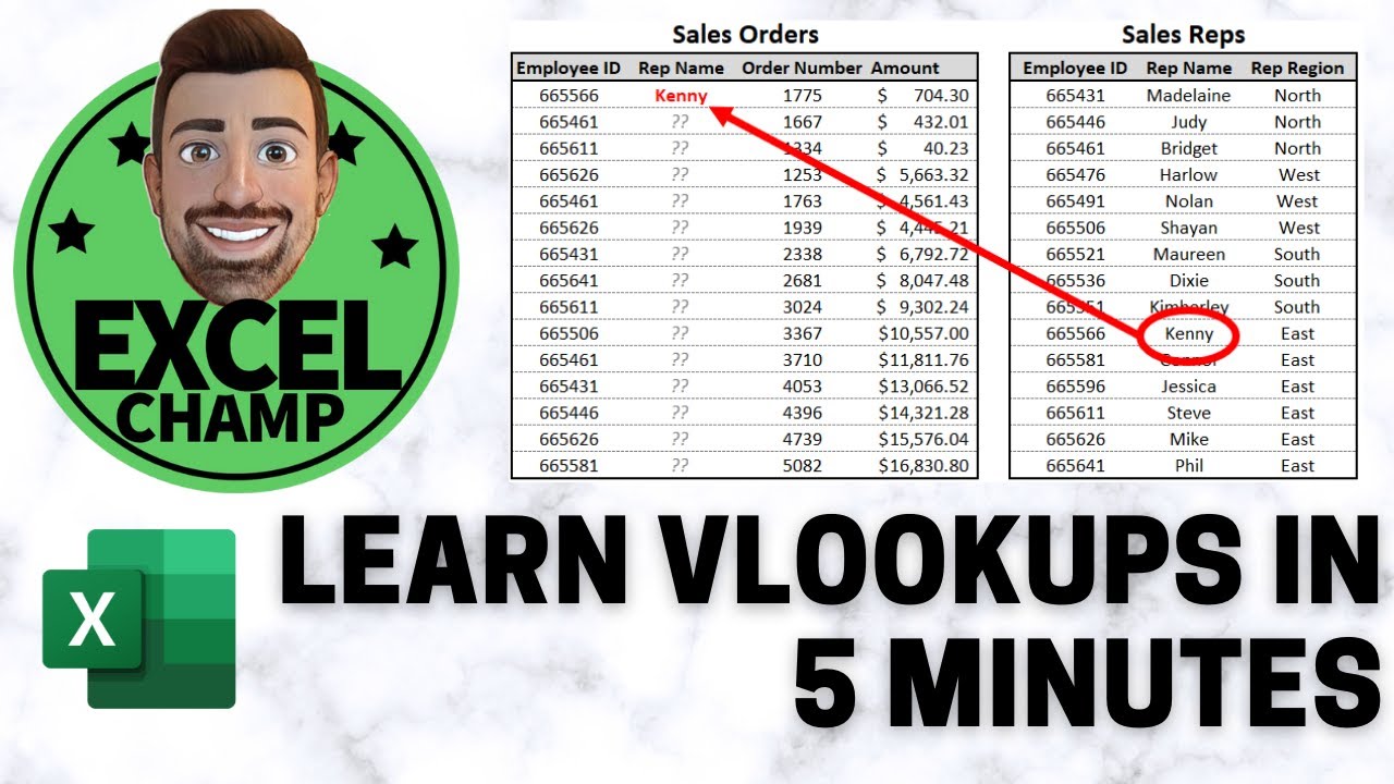 Learn Vlookup In 5 Minutes Microsoft Excel Tutorial Youtube