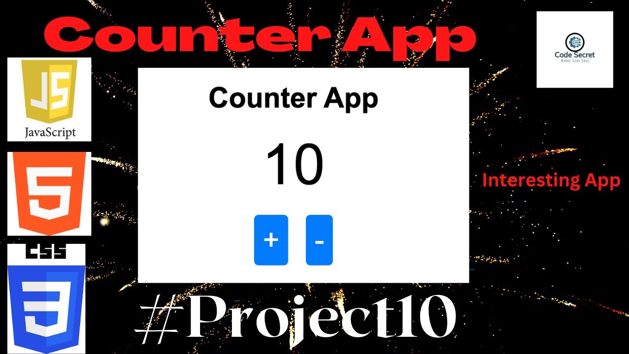 How To Create A Simple Counter App Using Html Css And Javascript 10