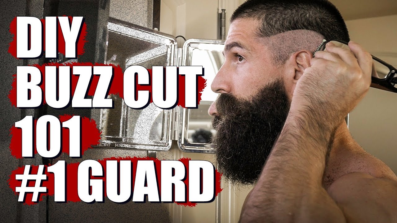 How To Cut Your Hair At Home Buzz Cut And Beard Number 1 Guard Diy