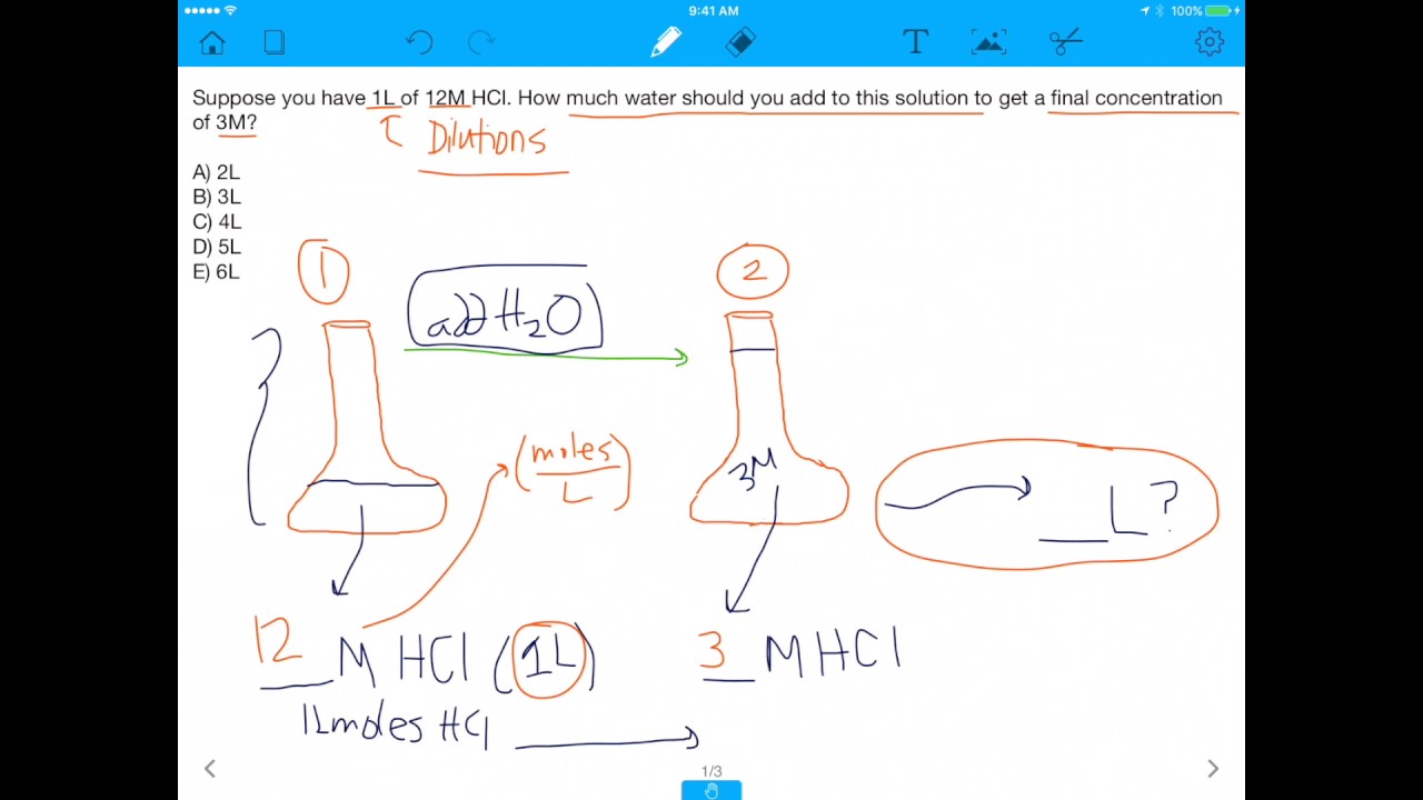 Dilution Problems Worksheet M1v1 M2v2 Answer Key Prntbl