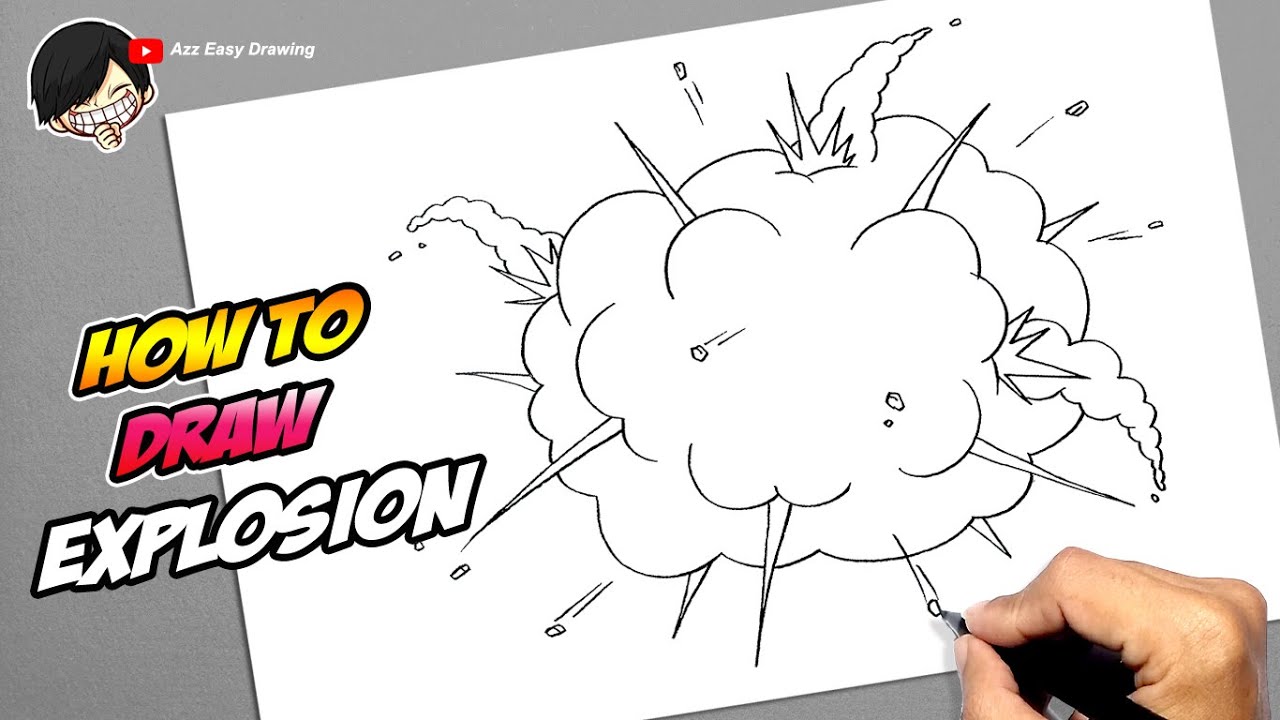 How To Draw An Explosion Youtube