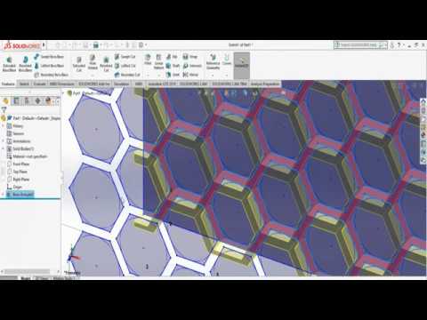 Solidworks Practice How To Create A Honeycomb 3d Using Easy Linear