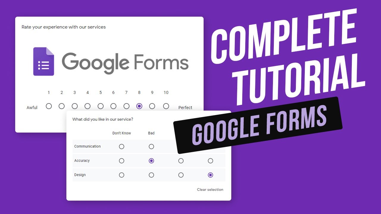 How To Create A Survey In Google Forms Complete Tutorial 2021 Youtube