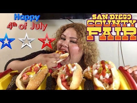 Happy Fourth Of July Hot Dogs Mukbang Free Tickets To Del Mar Fair