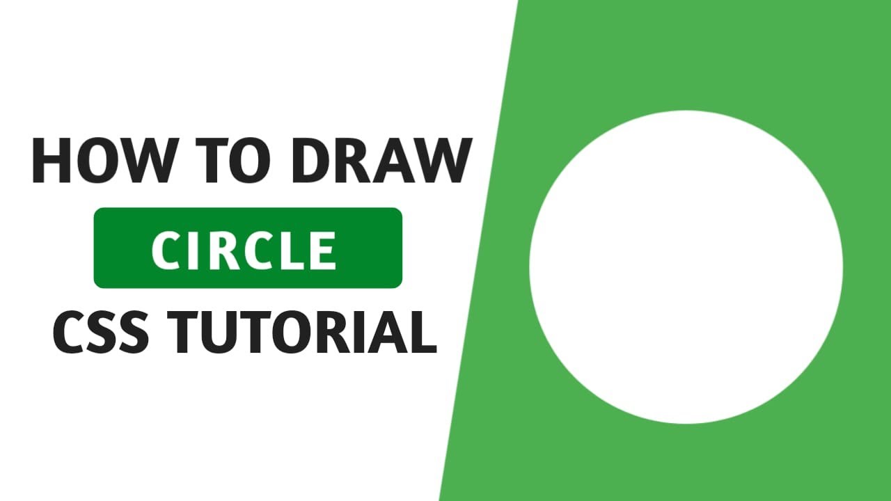 How To Draw Circle Css Tutorial Html Css Coding Window Youtube