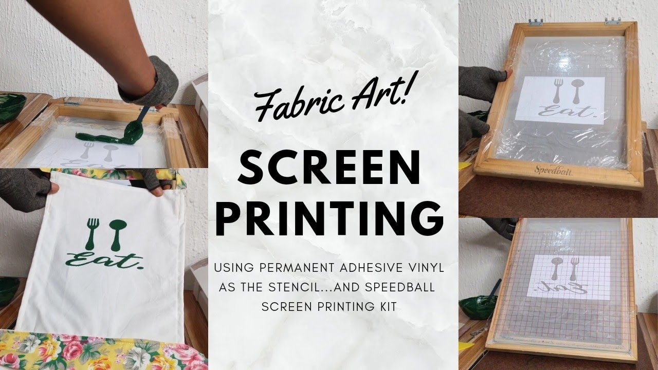 How To Screen Print With A Permanent Adhesive Vinyl Create A Vinyl