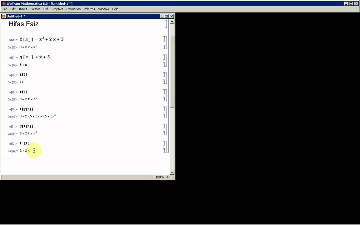 Using Functions In Mathematica Youtube
