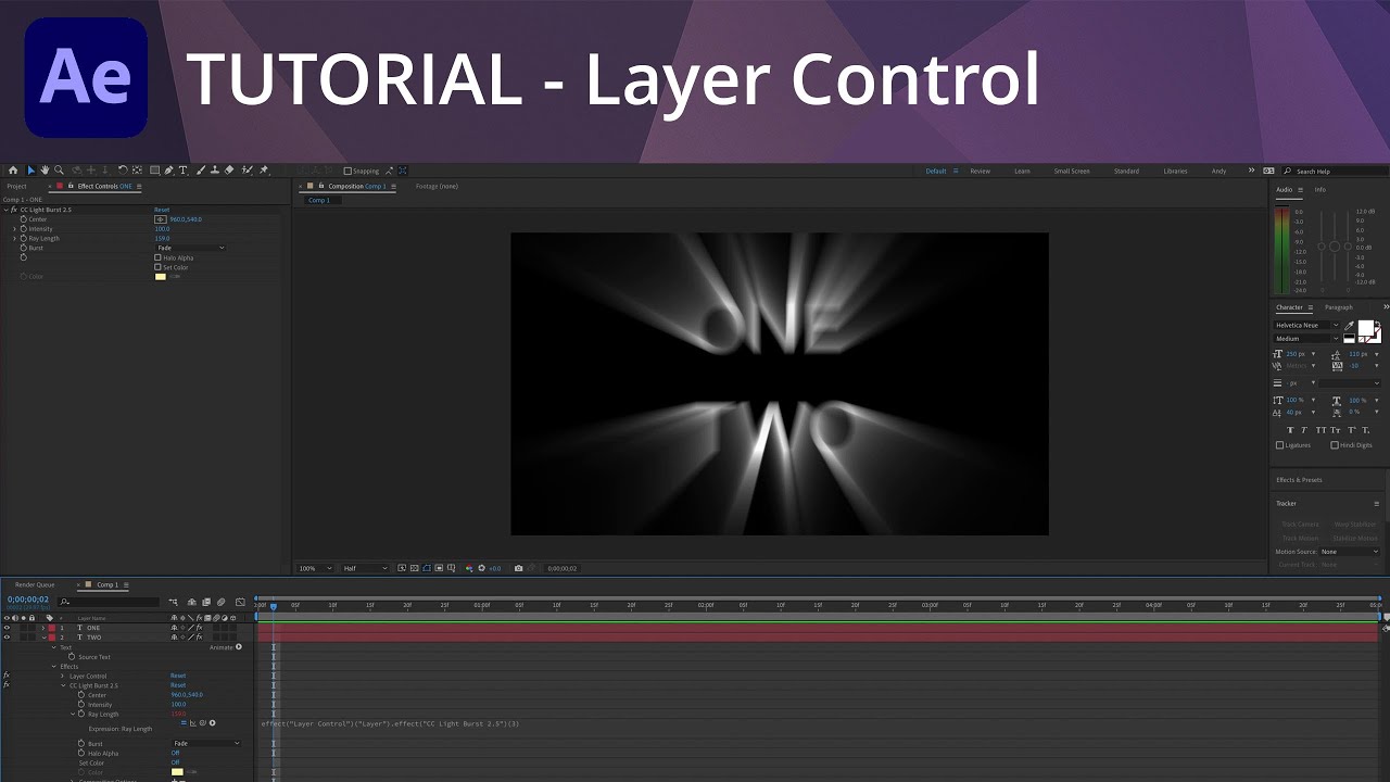 After Effects Tutorial Layer Expression Control Youtube