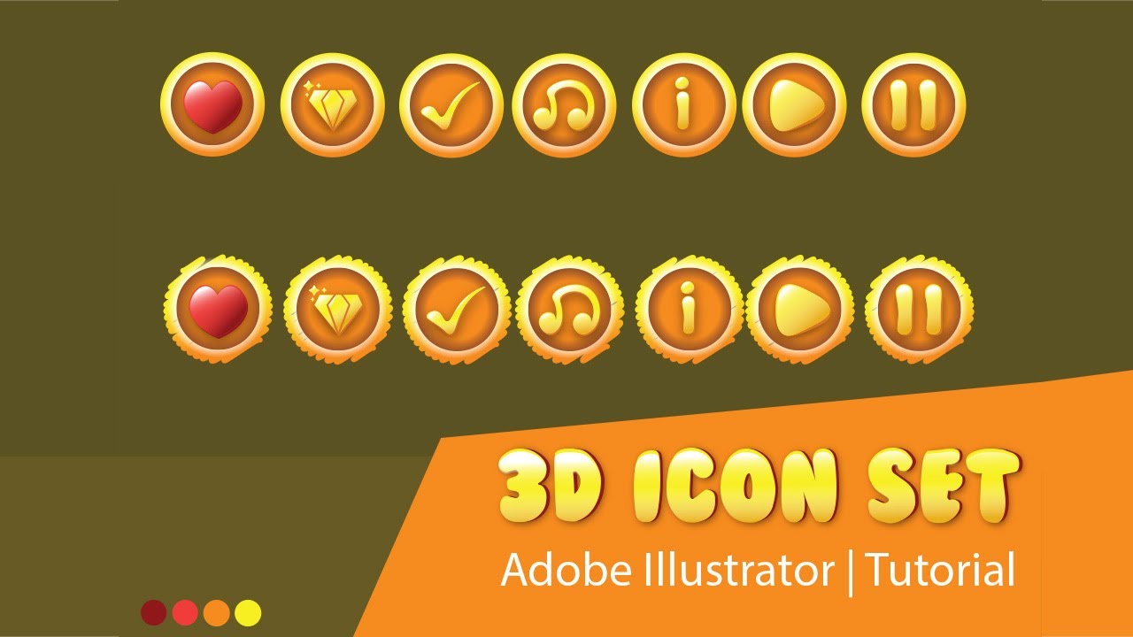 How To Create 3d Icons In Illustrator Tutorial Prasenjit Kumar