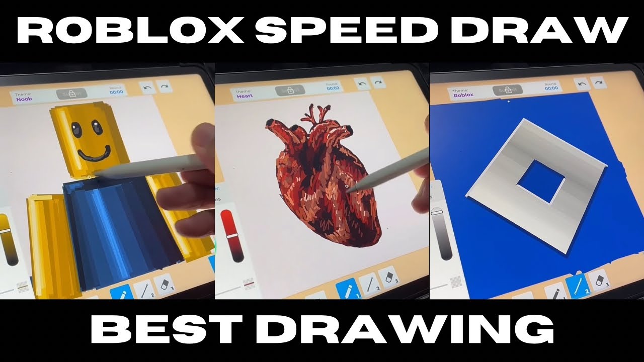 Best Drawing Roblox Speed Draw Drawing Compilation Youtube