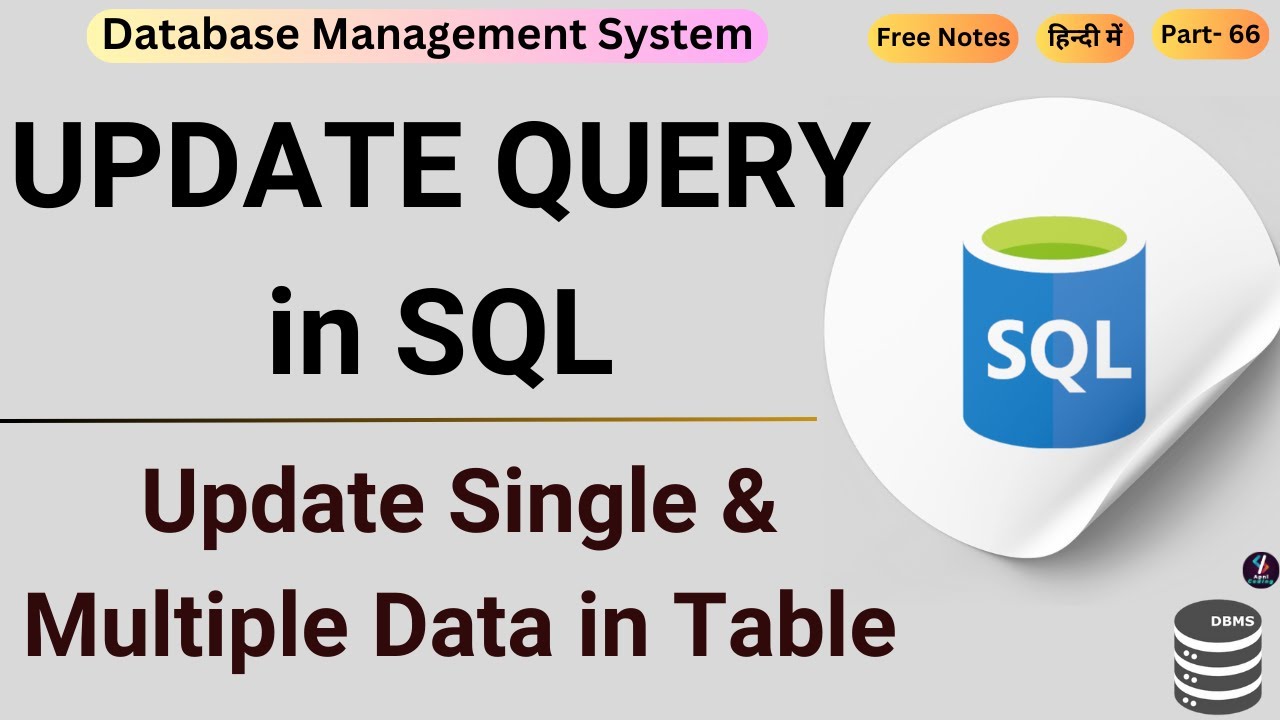 66 Update Query In Sql Update Query In Mysql How To Update Data In