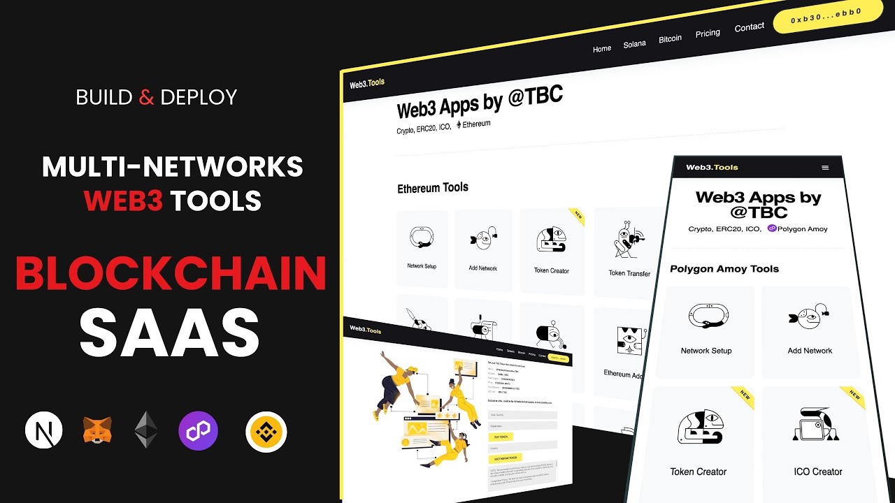 Build Deploy Blockchain Web3 Tools Next Js Solana Binance